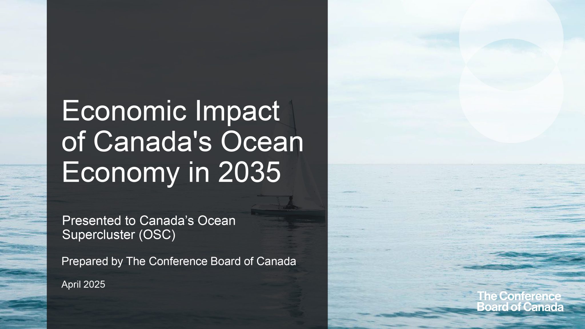 Economic Impact of Canada’s Ocean Economy in 2035 – Canada's Ocean Supercluster